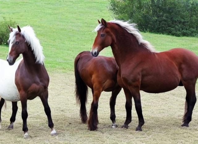 two hilarious old-kladruby horses - Photo #2646403 - AI Generated Stock ...