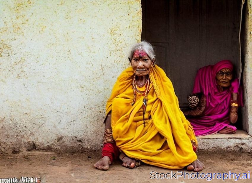Purulia, West Bengal, India: March 05 2017: An elderly lady from ...